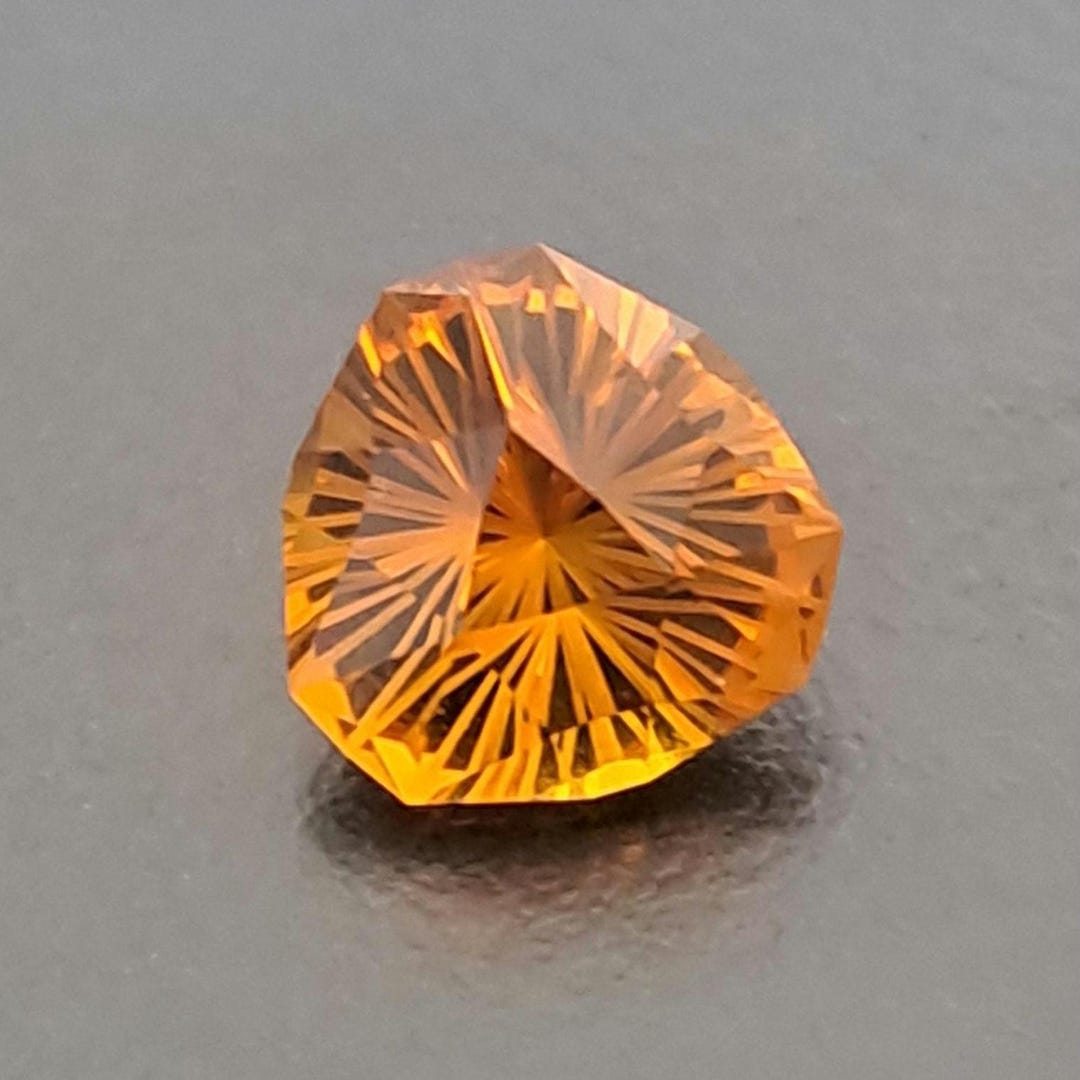 Natural Citrine Gemstone, Unique Design and Presicion Cut - Etsy