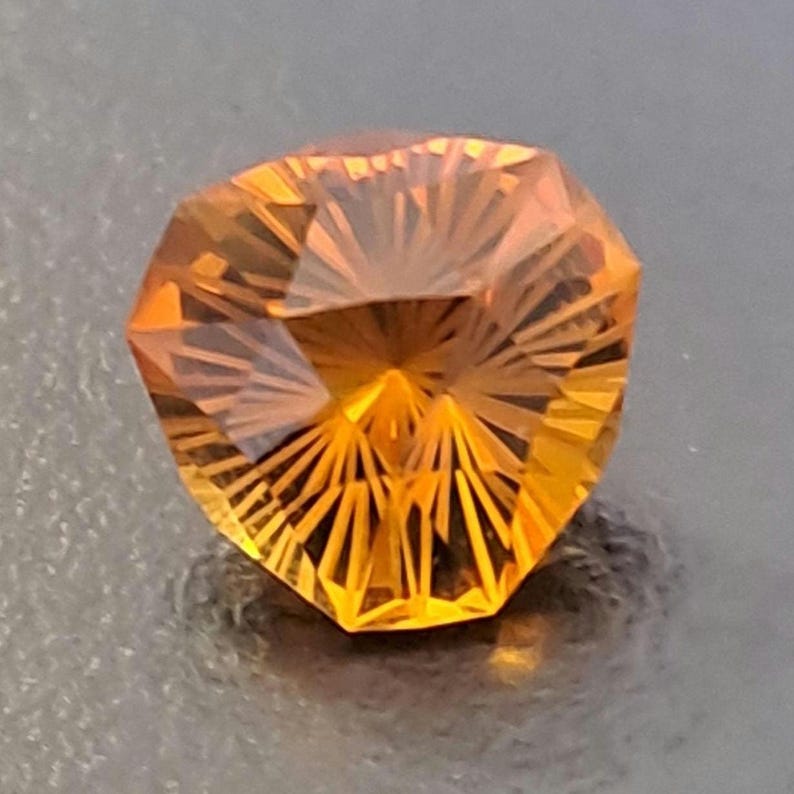 Natural Citrine Gemstone, Unique Design and Presicion Cut - Etsy