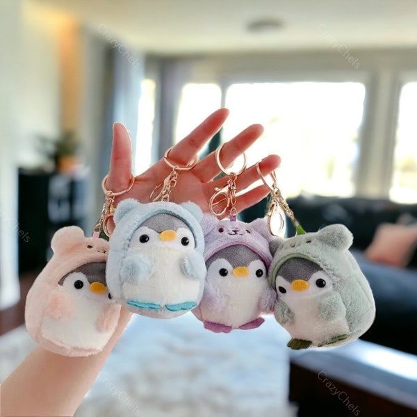 Plush Animal Keychain - Etsy