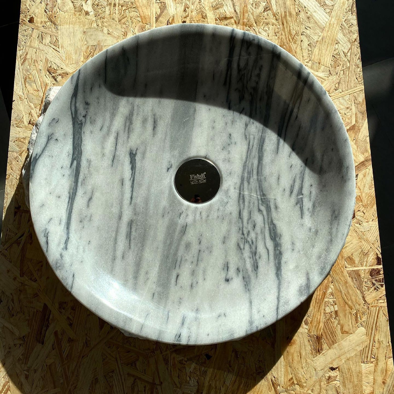 Marble Bowl Sink, Round Marble Sink, Stone Sink Tray, Ceramic Sink for ...