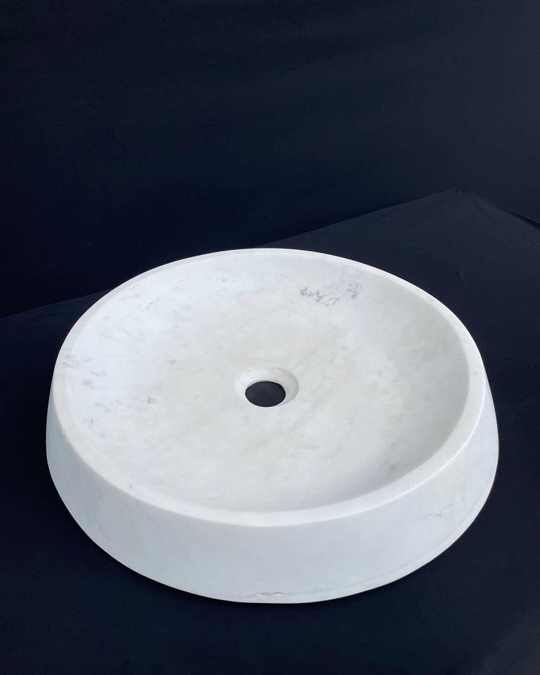 White Stone Vessel Sink, Rectangular Bathroom Vessel Sink, Natural ...