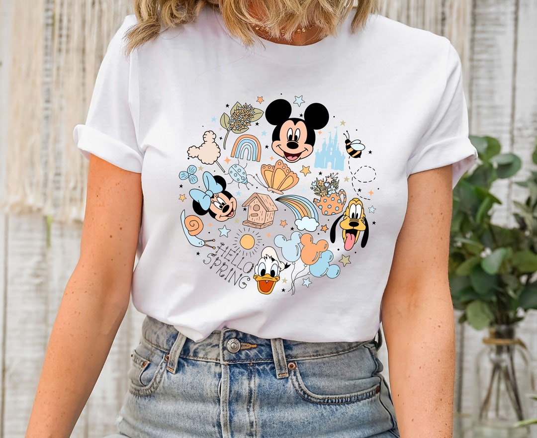 Vintage Disney Hello Spring Shirt, Magical Friends Matching Tee ...