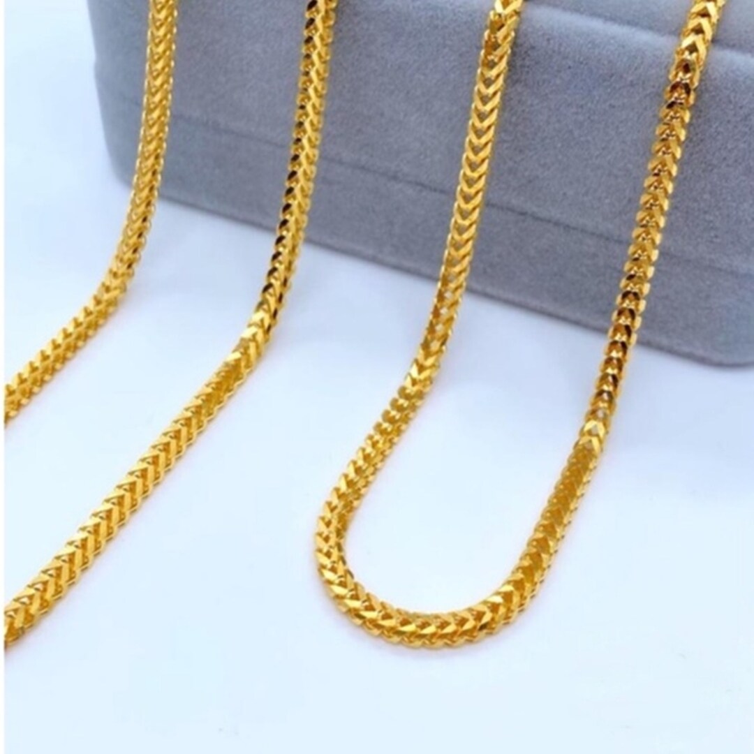 22k 916 Solid Gold Fox Chain Necklace - Etsy