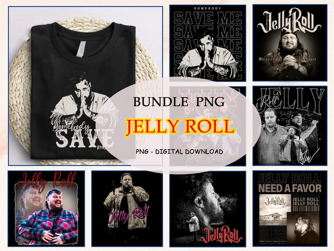 Jelly Roll Png Bundle, Vintage Jelly Roll Bootleg Png Bundle, Jelly ...