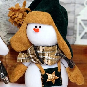 Christmas Snowmen Decoration, 9 Snowman Doll, Holiday Snowman ...