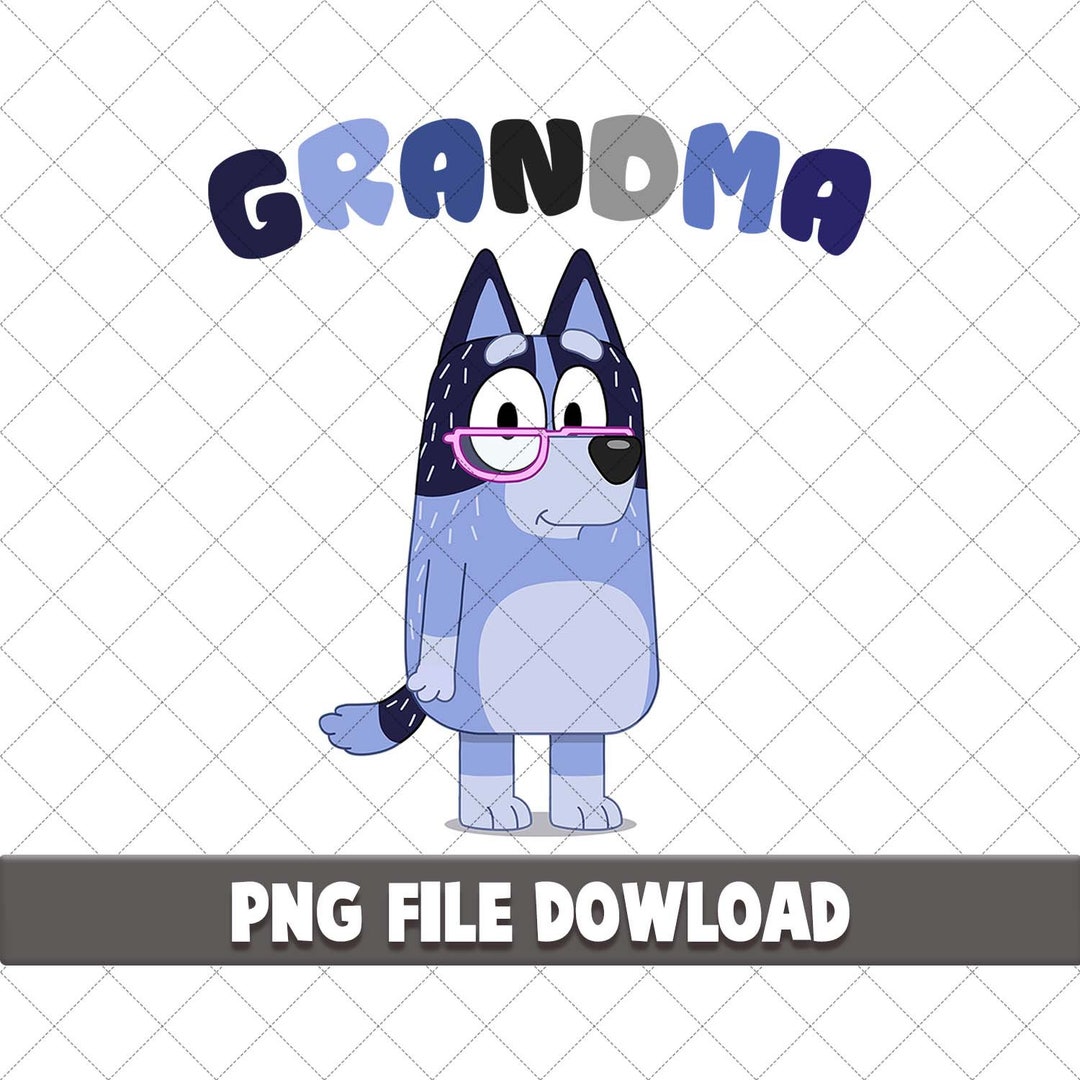 Bluey Grandma PNG Chris Heeler Png Bluey Chris Heelerpng - Etsy