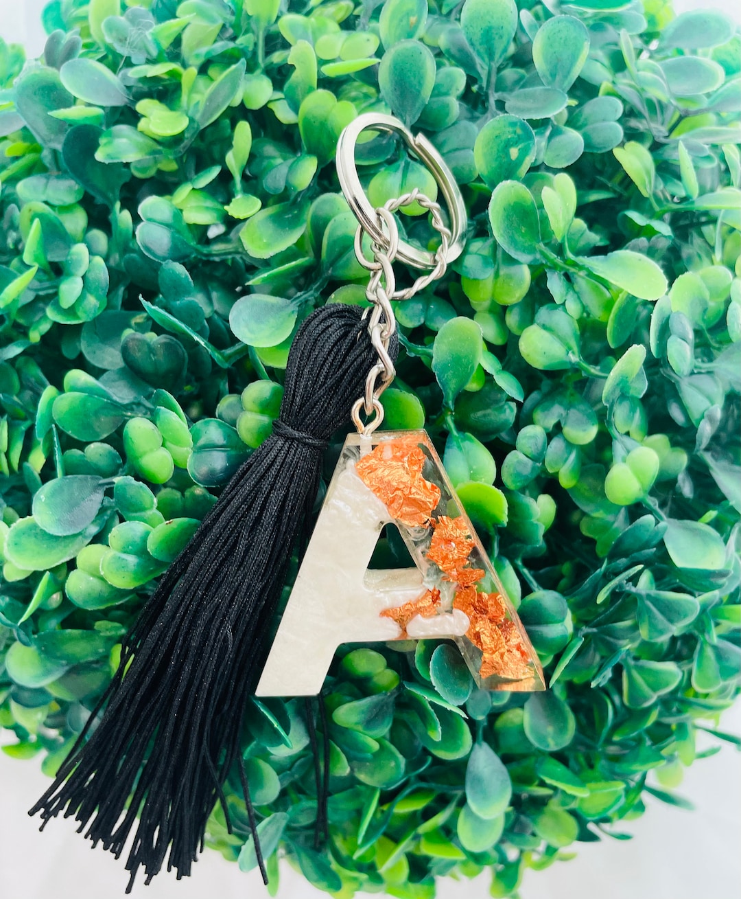 Acrylic Initial Keychain Letter A - Etsy