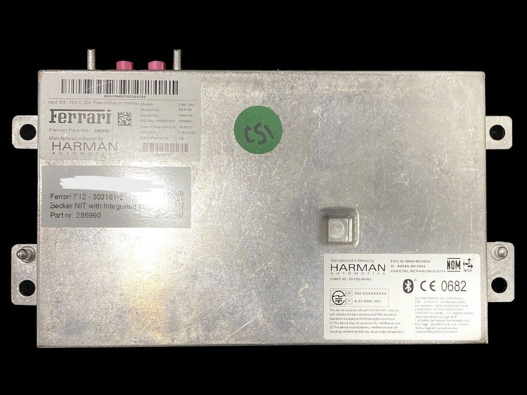 Ferrari F12 Berlinetta Navigationsmodul, Navigation Module Becker Nit ...