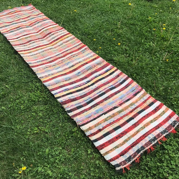 Rag Rug Runner - Etsy
