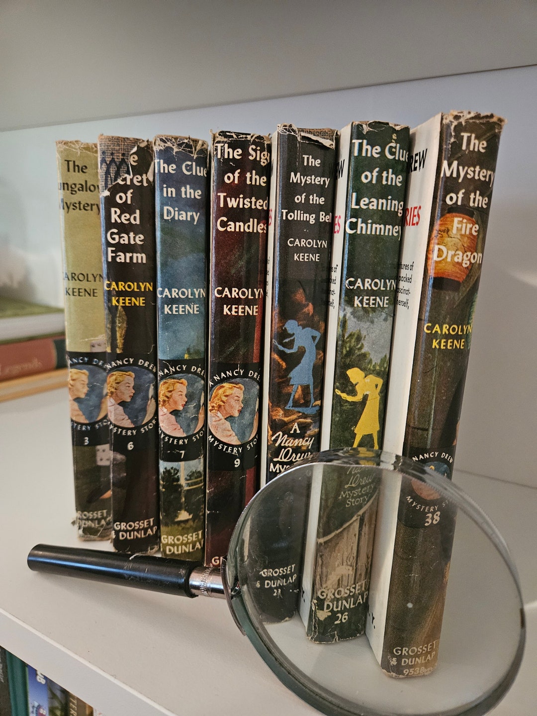 Vintage Nancy Drew Tweed Cover Books With Dust Jackets With ...
