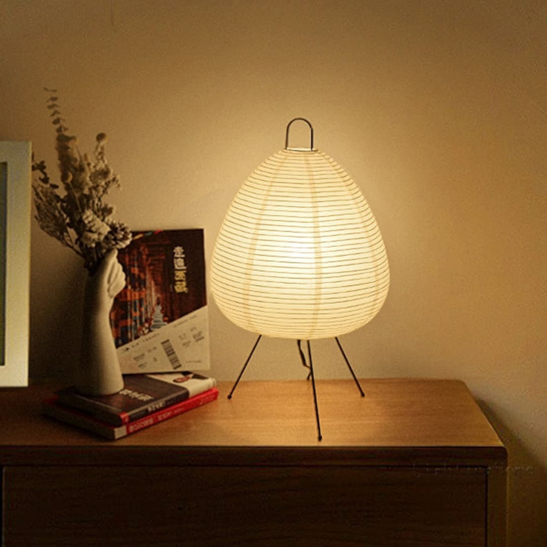 Japanese Rice Paper Lamp Classic Table Lamp - Etsy
