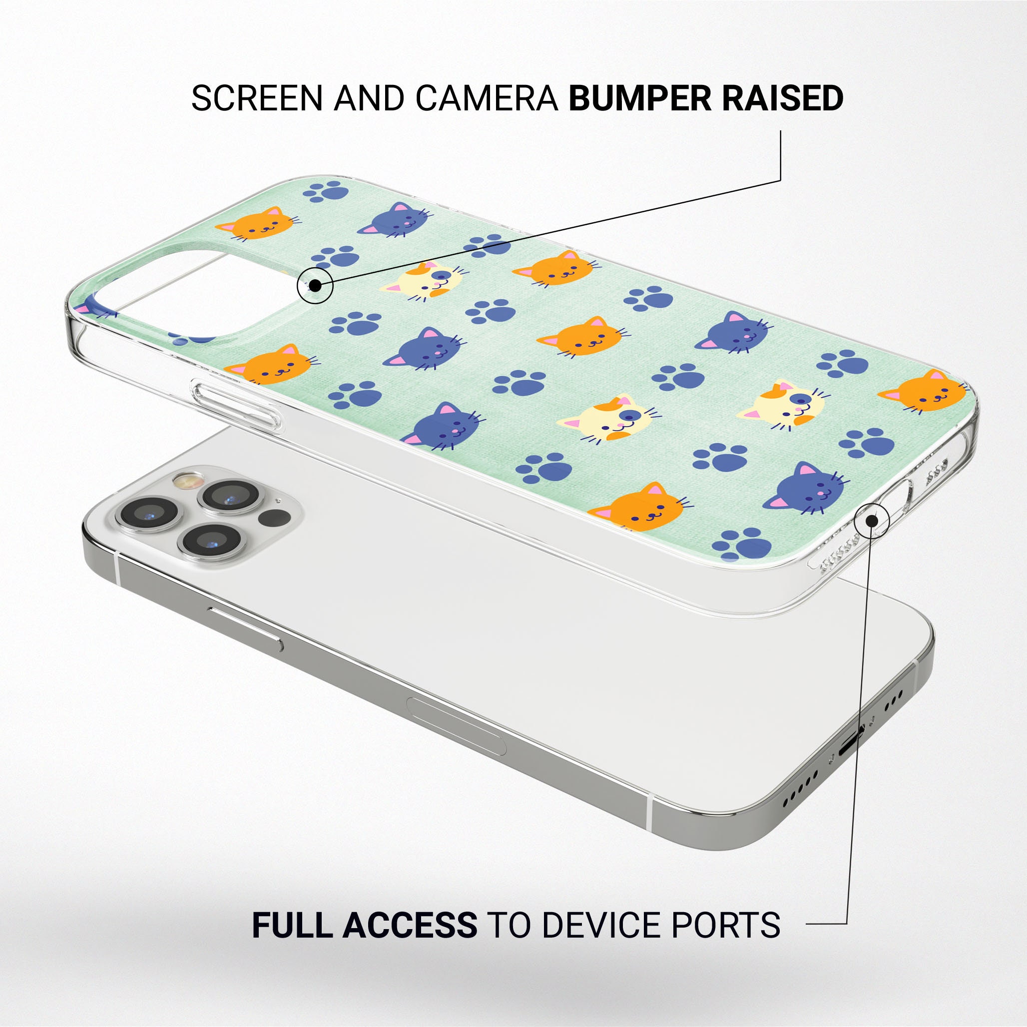 Kids Cat Collection of Cute Patterns Fits Samsung S24 Ultra S23 Plus ...