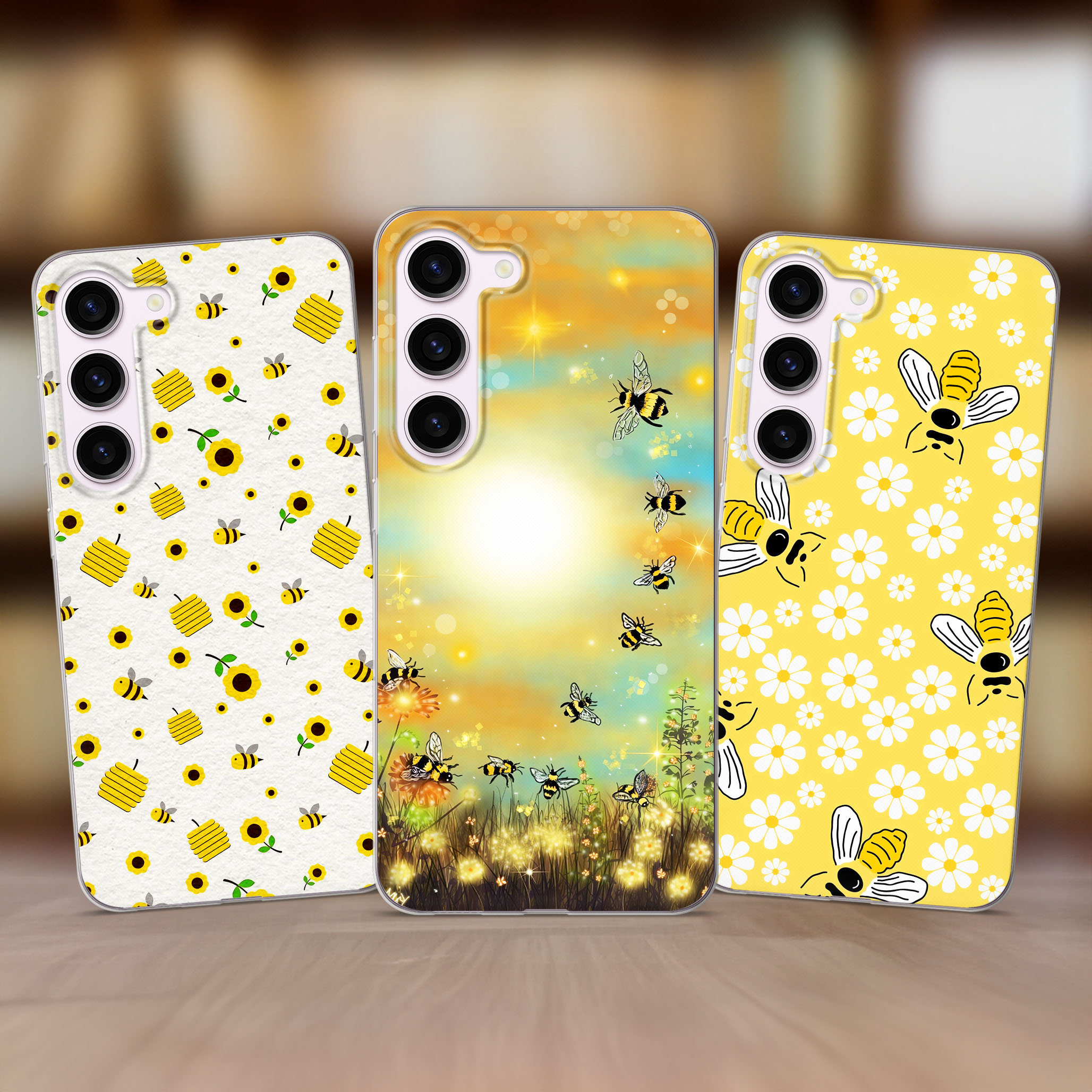 Bee Bumblebee Phone Case Fits Samsung S25 S24 FE S23 Plus S22 S21 S20 ...