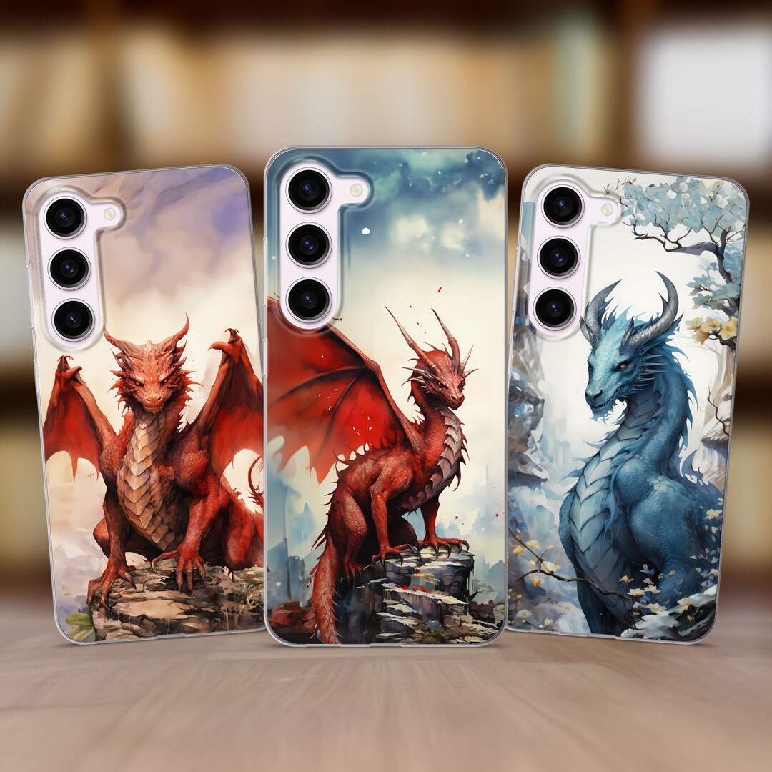Dragon Fire Phone Case Cover Fits Samsung S25 S24 FE S23 Plus S22 S21 ...