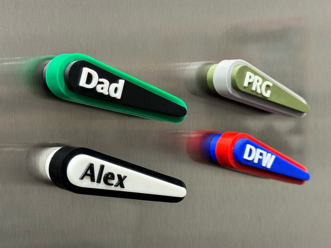 Custom Pinball Flipper Magnet - Personalized With Your Choice of Text ...