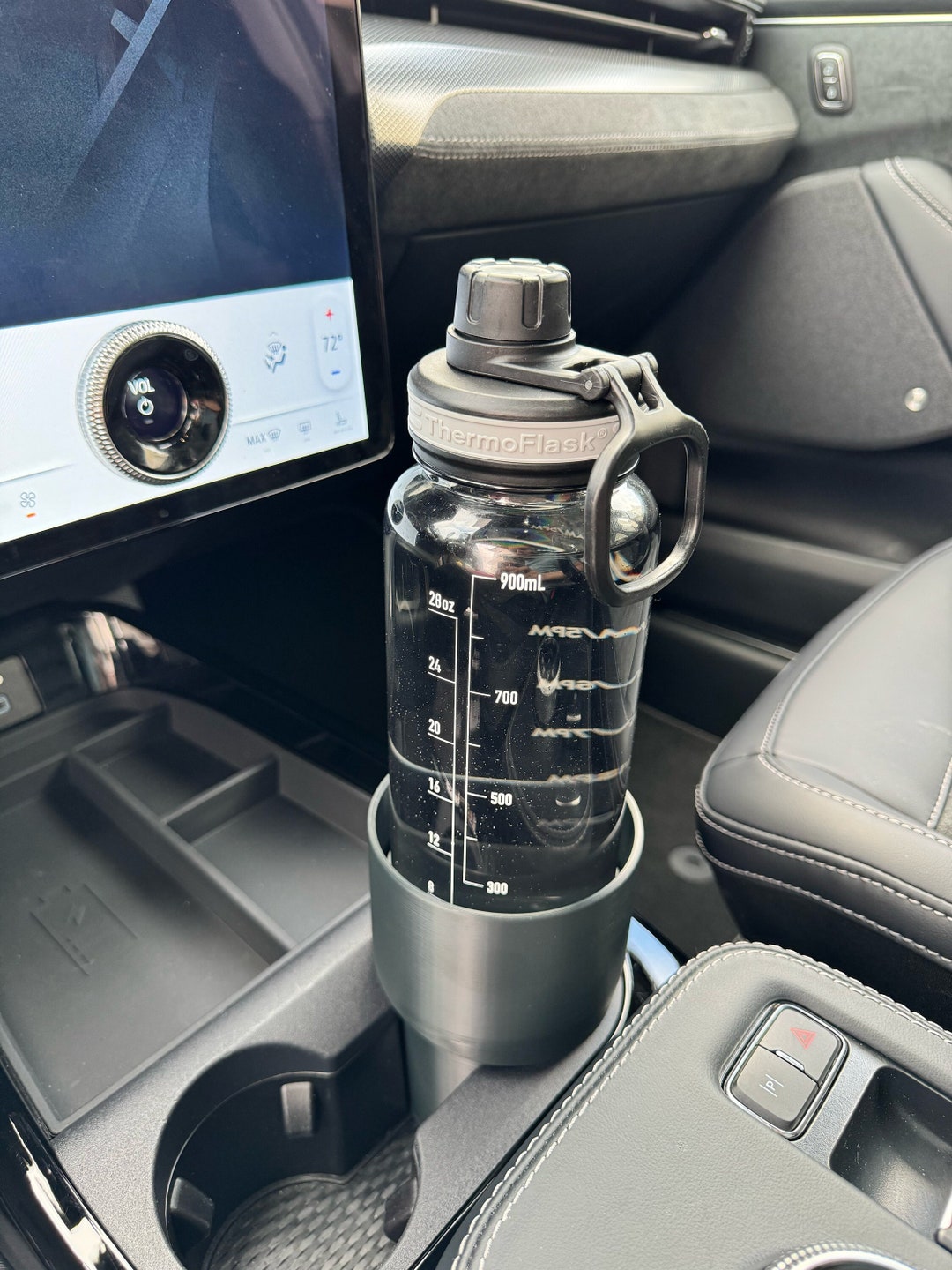 Cup Holder Extension for Ford Mustang Mach-e - Fits Hydro Flask & Large ...