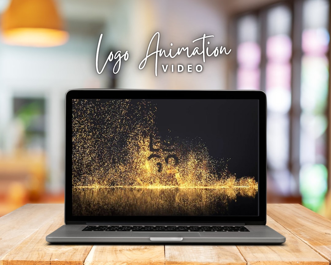 Sparkling Glitter Dust Gold Logo Reveal Luxurious Logo Intro Logo ...