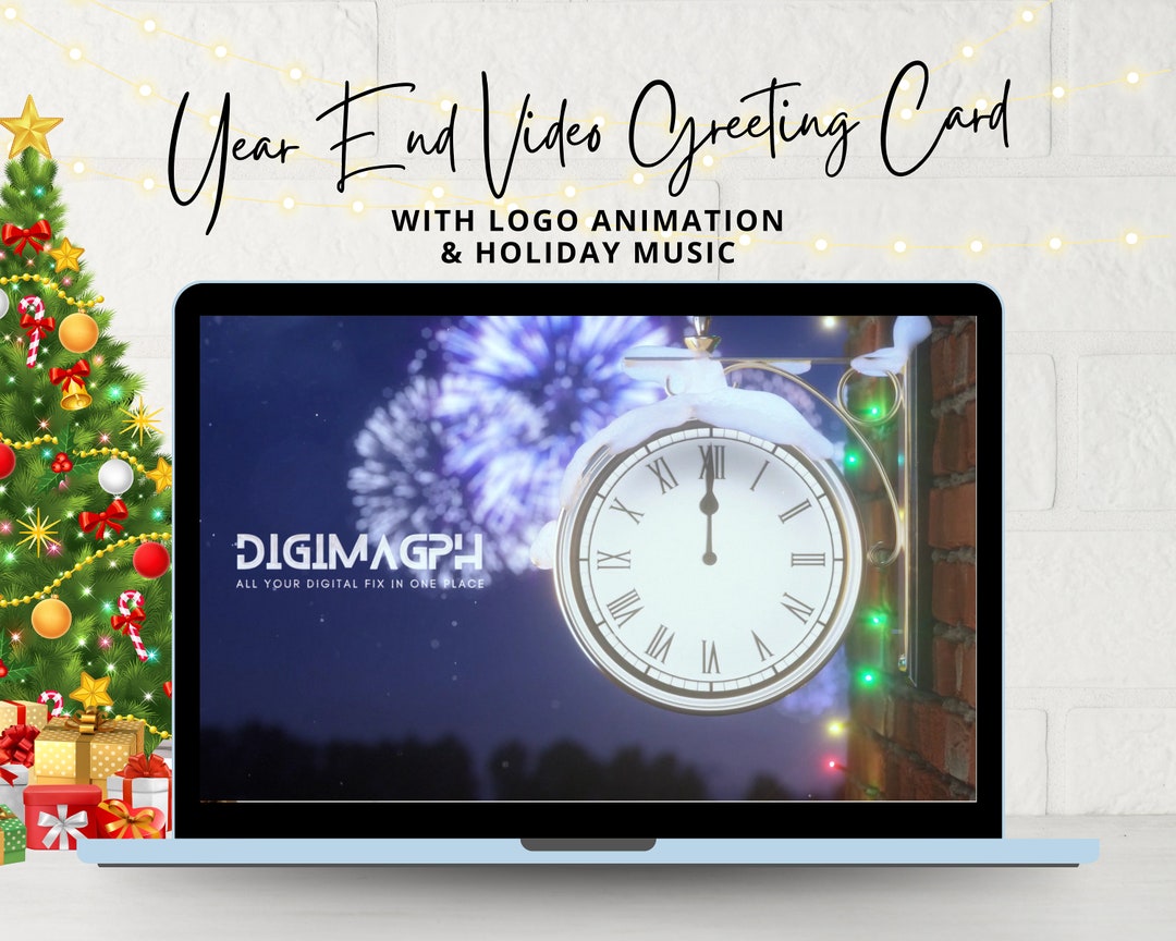 Custom Year End Video Greeting Animated New Year Countdown 2025 Company ...