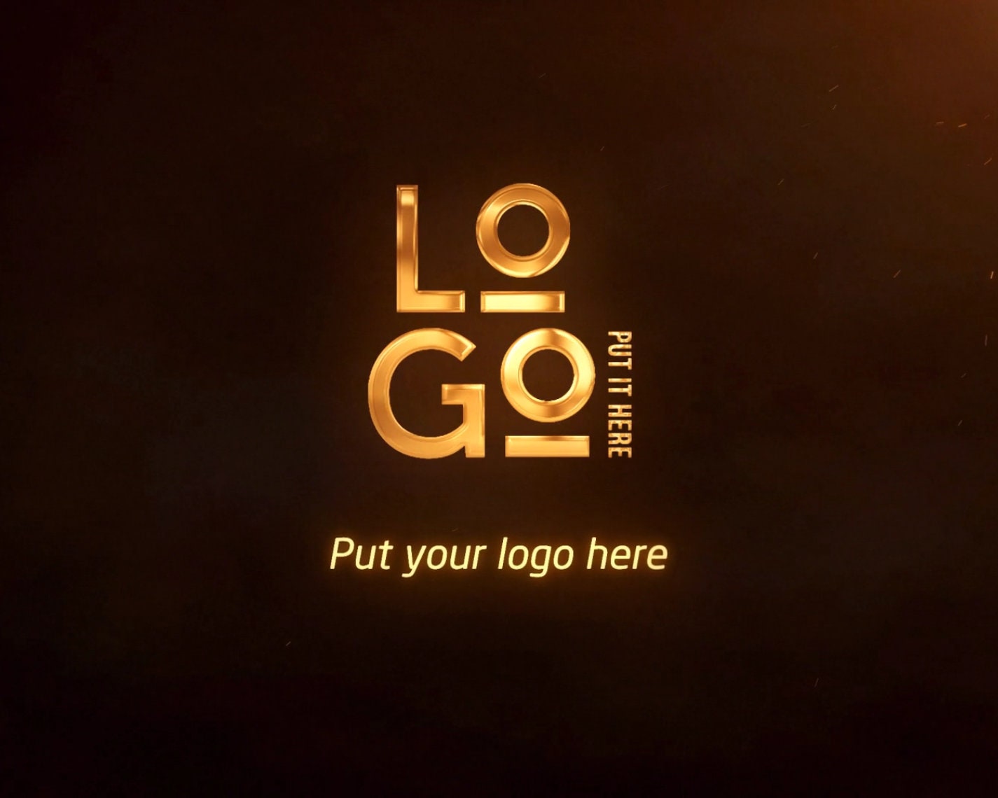 Gold Particles Sparkling Logo Reveal Video Opener Logo Intro Logo ...