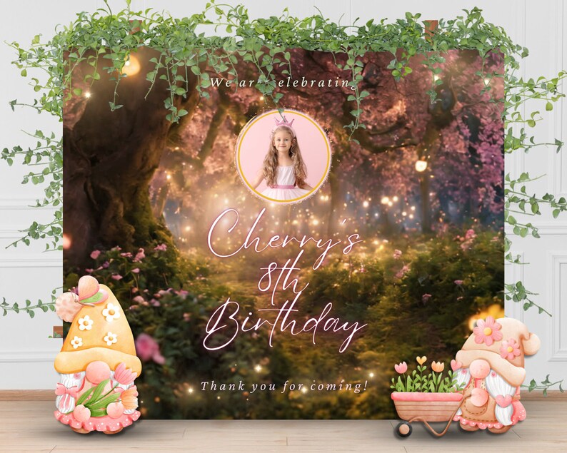 Custom Animated Magical Forest Birthday Invitation Bundle Fairy Garden ...