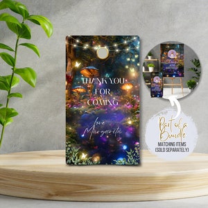 Editable Enchanted Forest Thank You Tag Template Custom Gift Tag ...