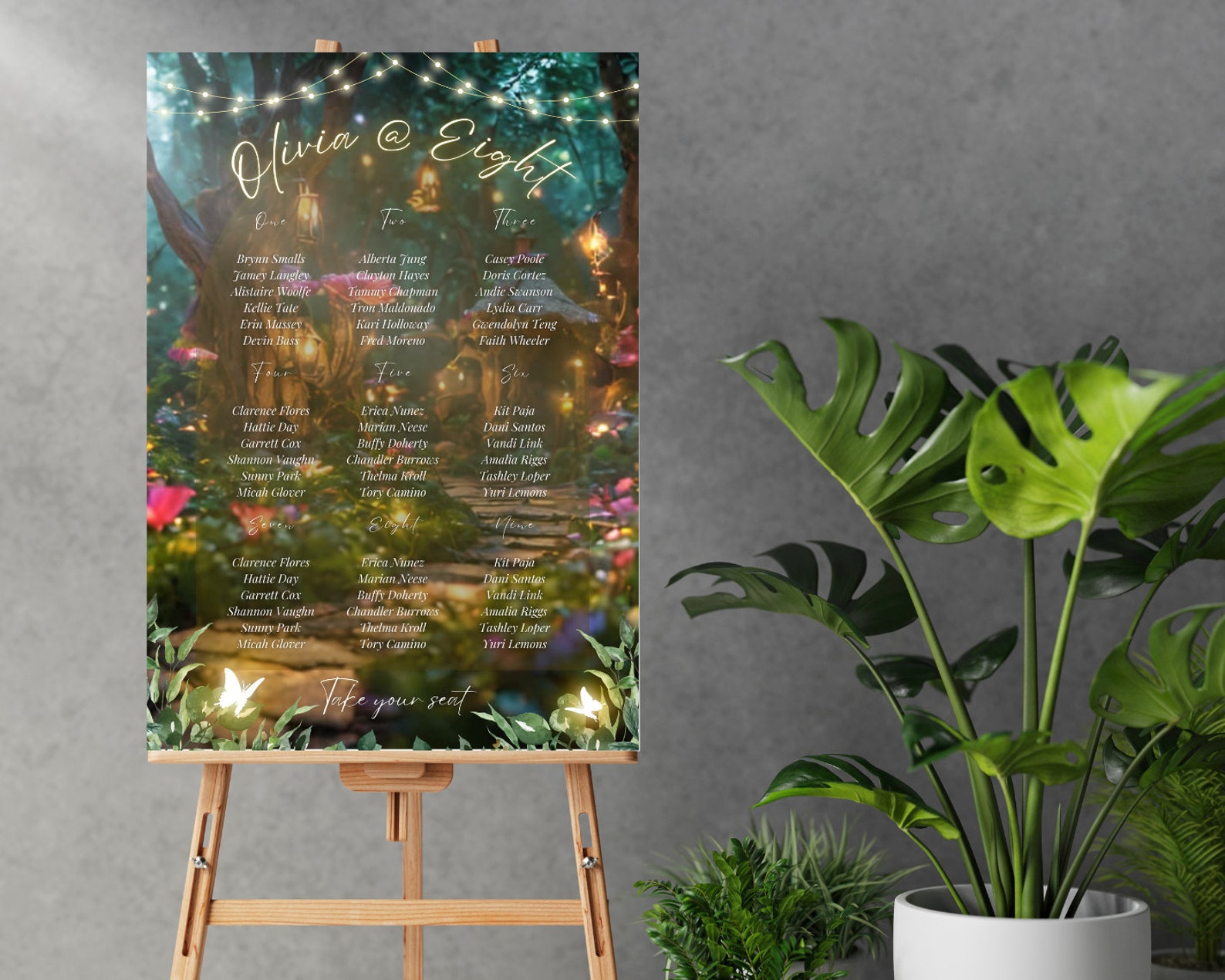 Custom Animated Magical Forest Birthday Bundle Fairy Party Decor ...