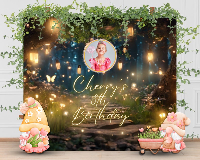 Custom Animated Magical Forest Birthday Invitation Video Fairy Garden ...