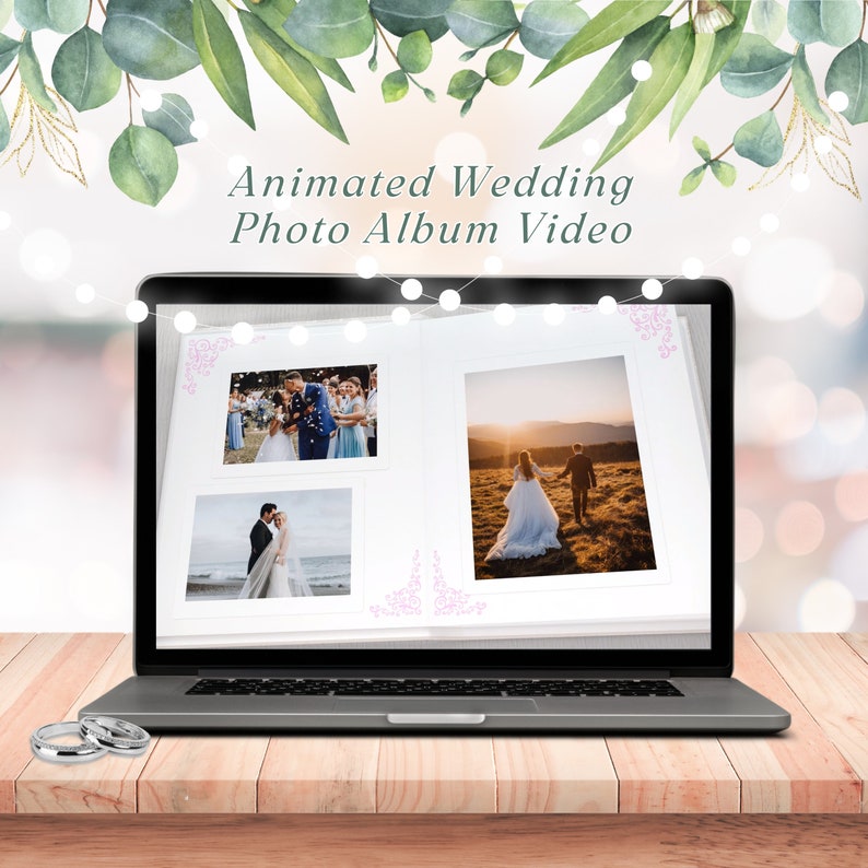 Custom Animated Wedding Photo Slideshow Video Anniversary Custom-made ...