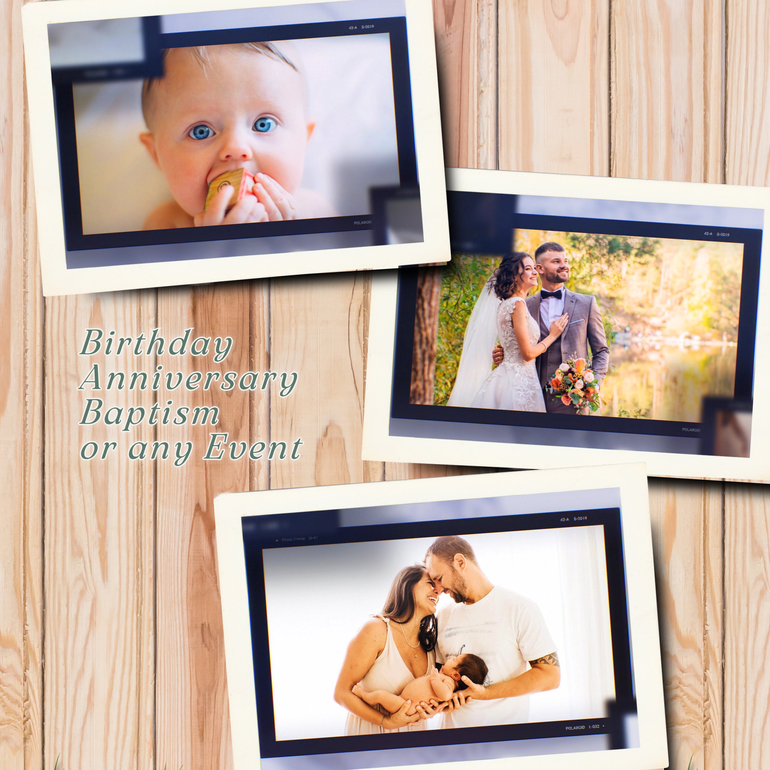 Animated Memories Photo Slideshow Custom Video for Wedding Birthday ...