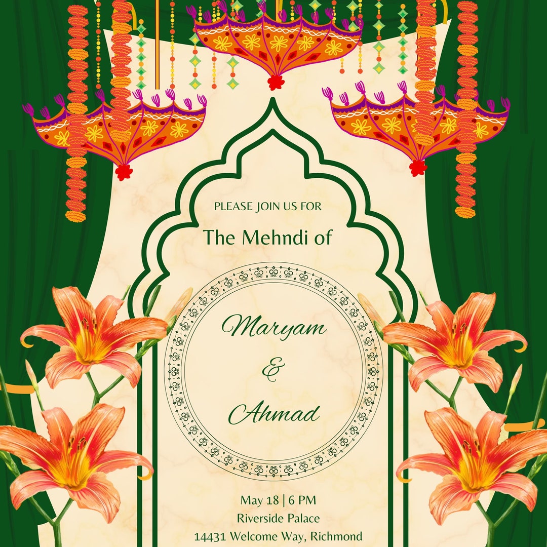 Wedding Decor Welcome Sign DIGITAL DOWNLOAD Perfect for Mehdni, Dholki ...