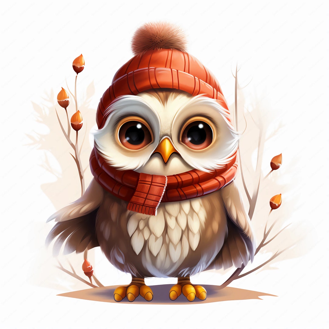 Fall Owl Png Owl Clipart Sublimation Design Fall Clipart - Etsy