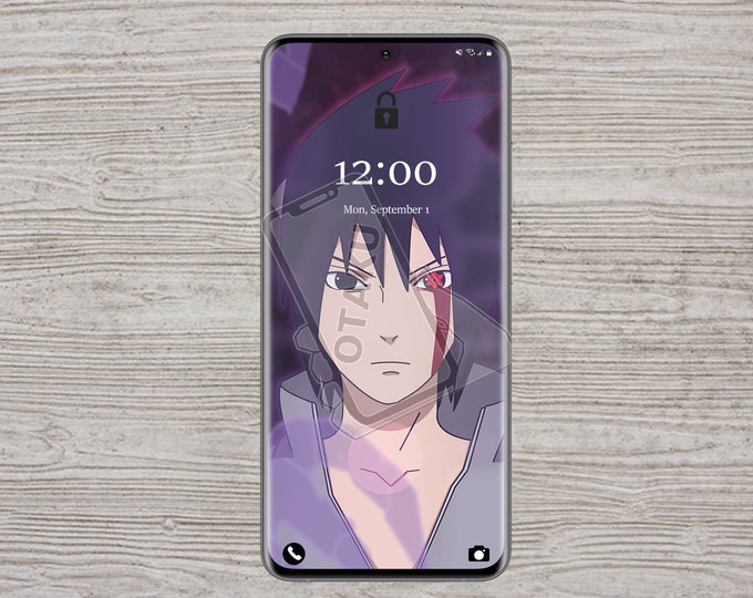 Animated Sasuke-naruto Lockscreen Wallpaper Digital Download - 1440 X ...