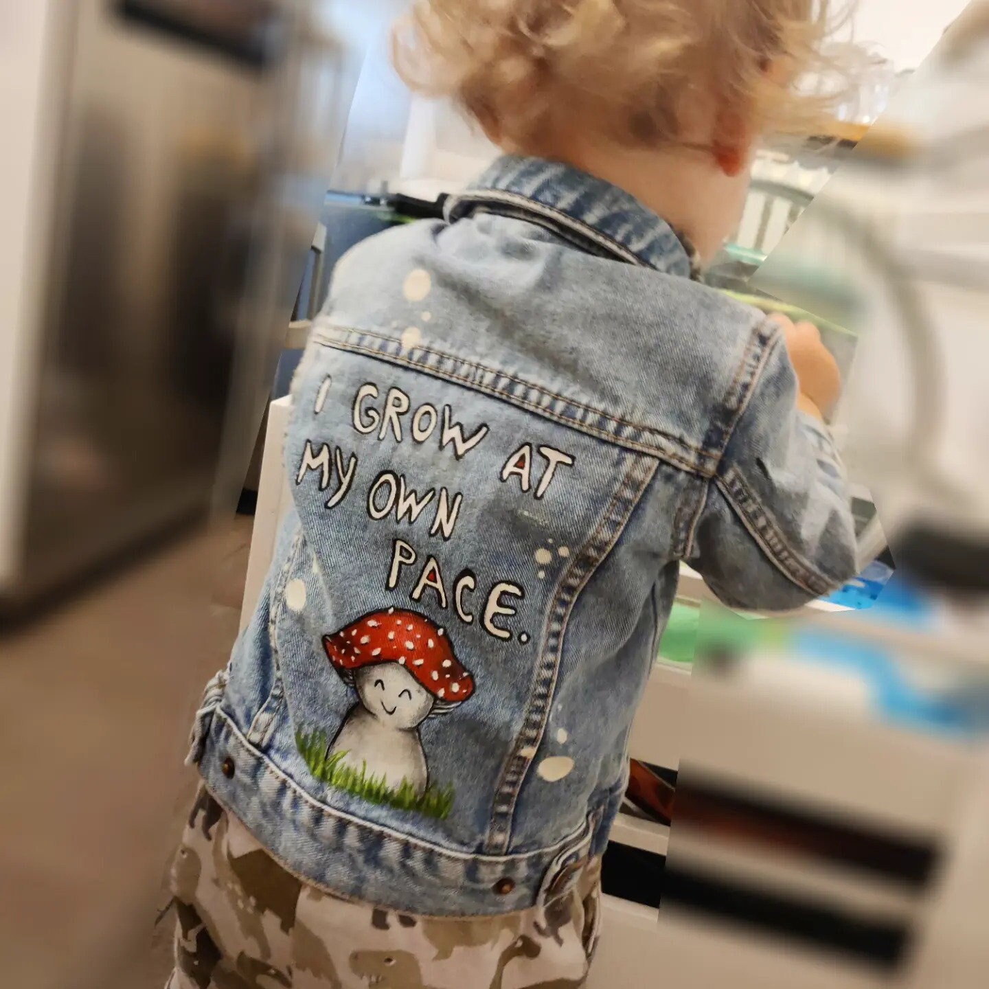 Kids Denim Customised Jacket, Handpainted and Unique - Etsy