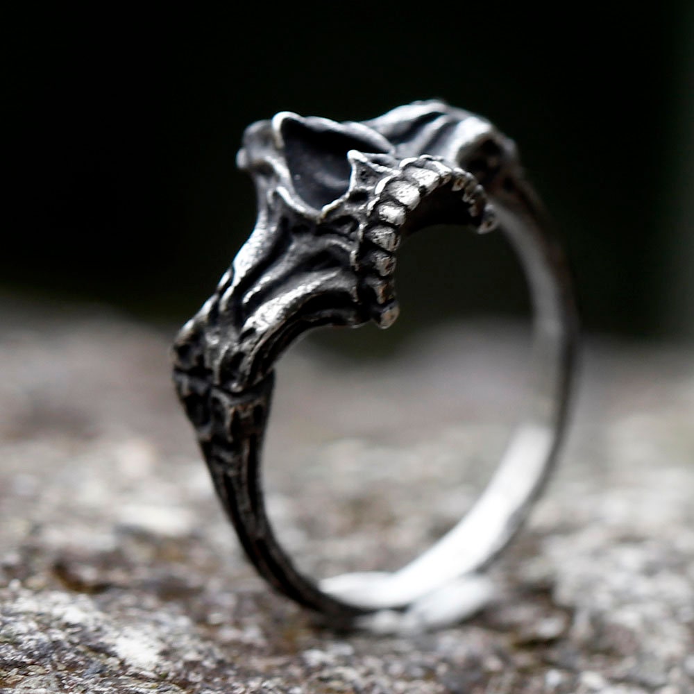 Barbarian Man Ring,bones Ring for Women, Handmade Gothic Jewelry for ...