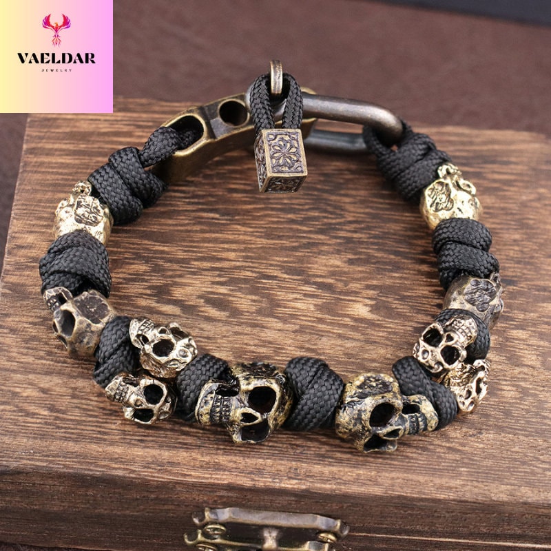 Skull Bracelet - Etsy