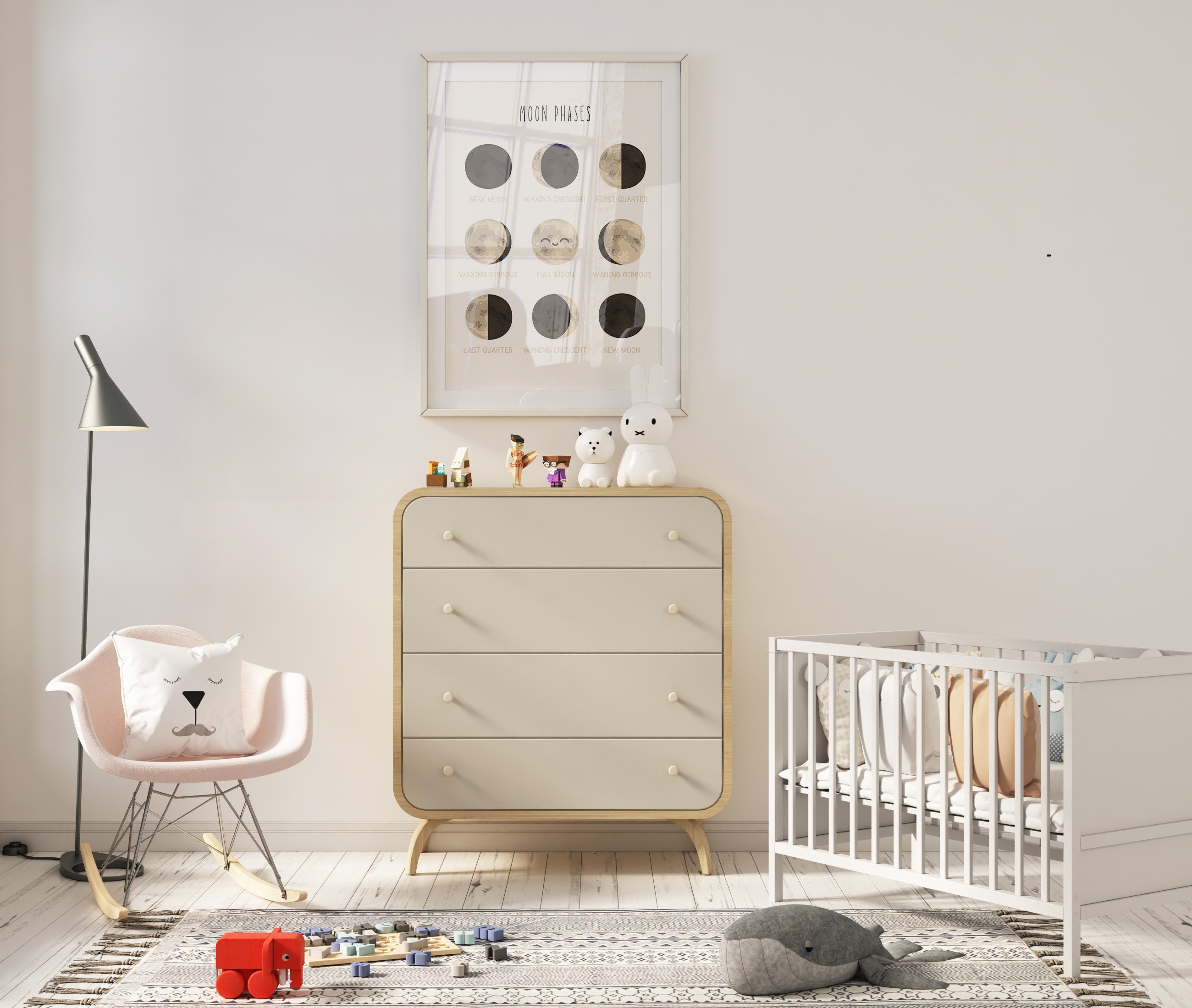 Moons Educational Poster Printable Kids Room Decor Classroom - Etsy