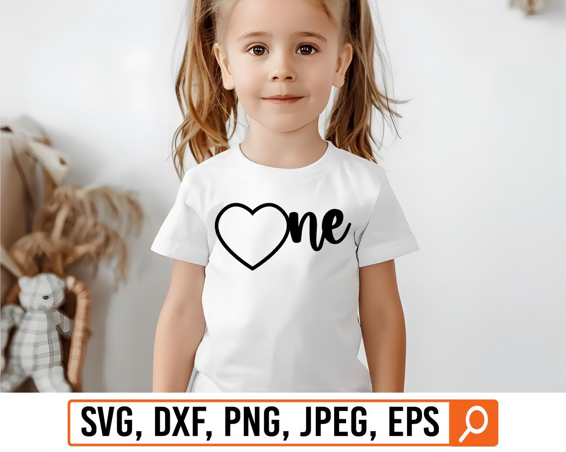 Heart 1 Svg, Heart One Svg, One Heart Svg, Valentine Kids Svg, Winter ...