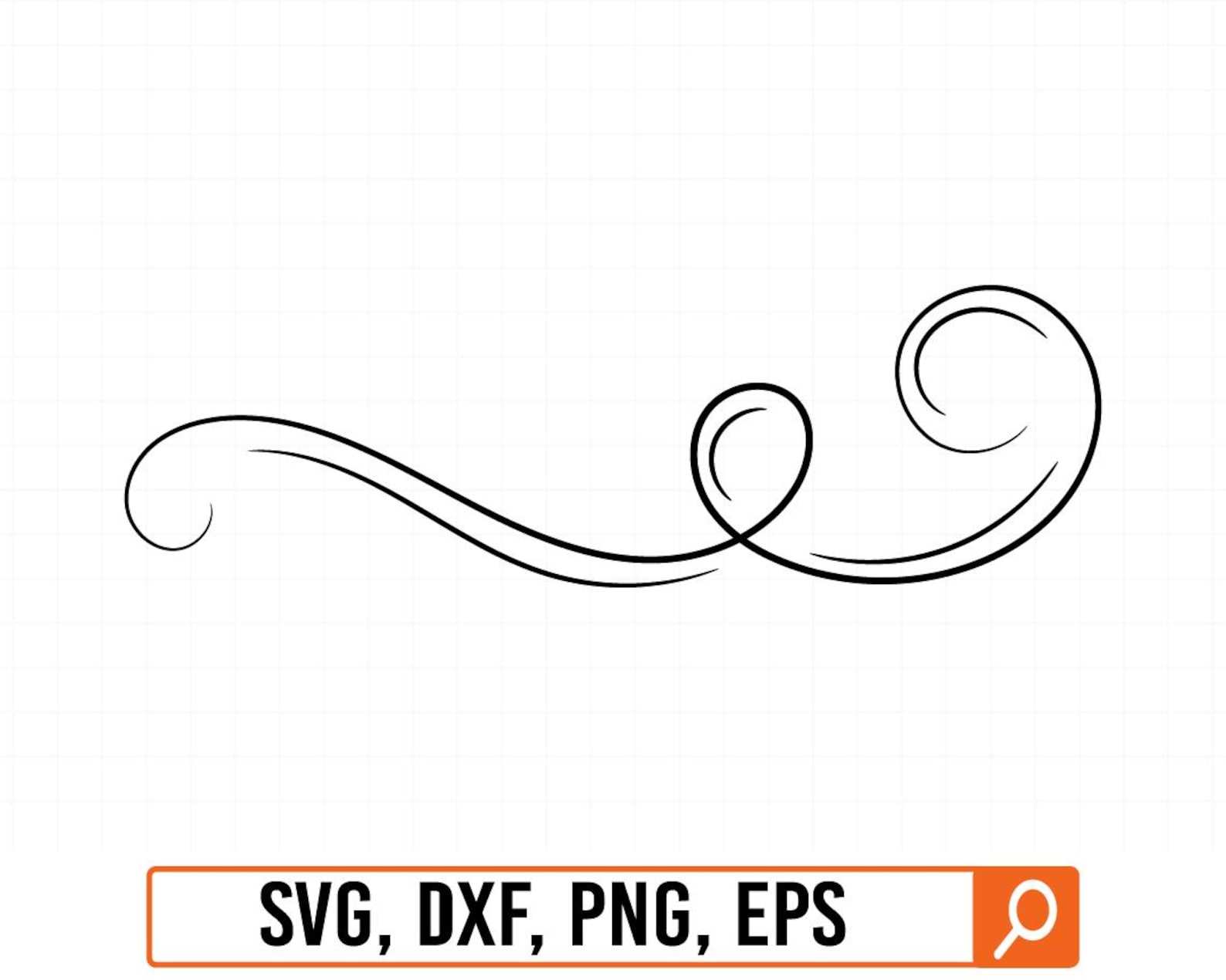 Swirl Bundle, Swirl Dxf, Flourish Svg, Swoosh Svg, Swoosh Dxf, Swirl ...