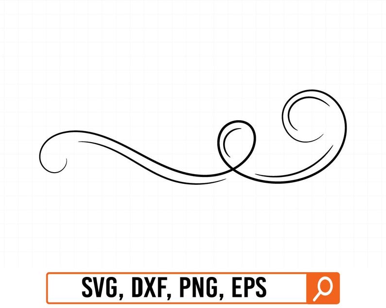 Swirl Bundle, Swirl Dxf, Flourish Svg, Swoosh Svg, Swoosh Dxf, Swirl ...