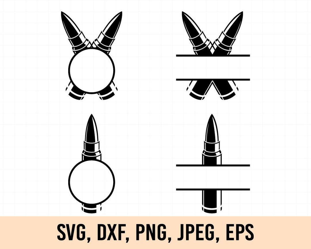 Bullet Svg, Bullet Bundle Svg, Bullet Monogram Svg, Bullet Monogram ...