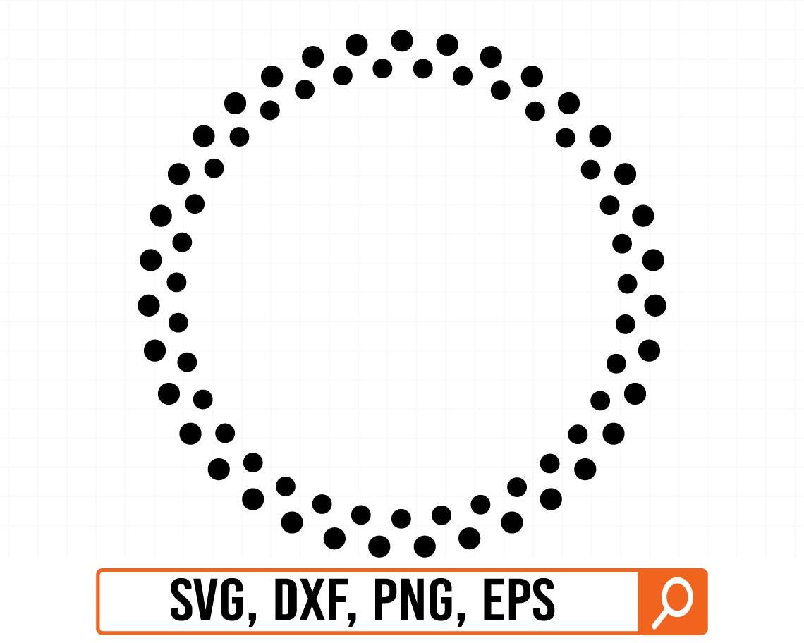Dotted Svg, Dotted Frames Svg, Dotted Monogram Frames Svg, Dotted ...