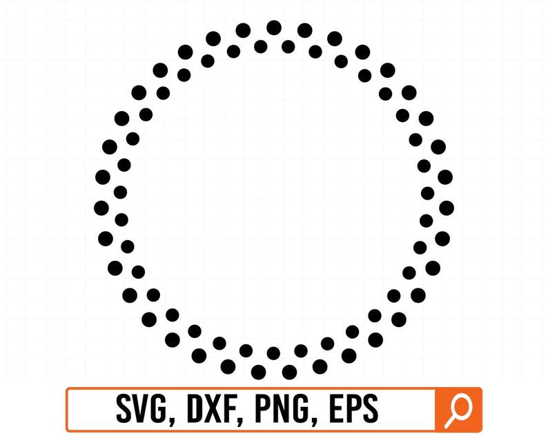 Dotted Svg, Dotted Frames Svg, Dotted Monogram Frames Svg, Dotted ...