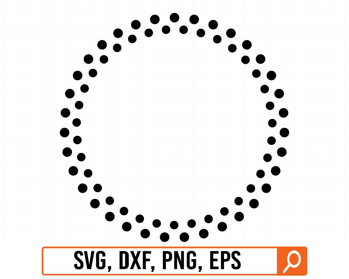 Dotted Svg, Dotted Frames Svg, Dotted Monogram Frames Svg, Dotted ...