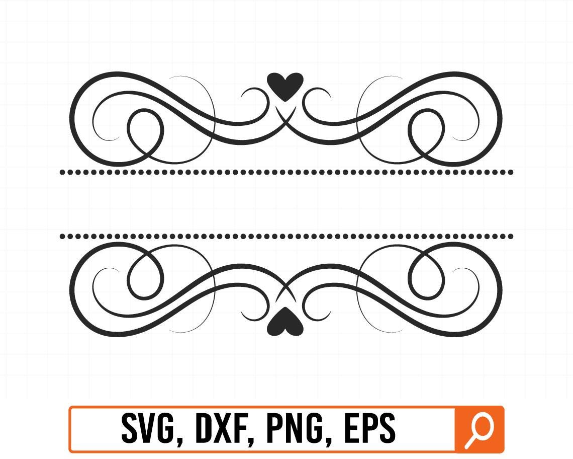Ornate Mailbox Monogram Frame (svg, Dxf, Png, Eps) (digital Files) - Etsy