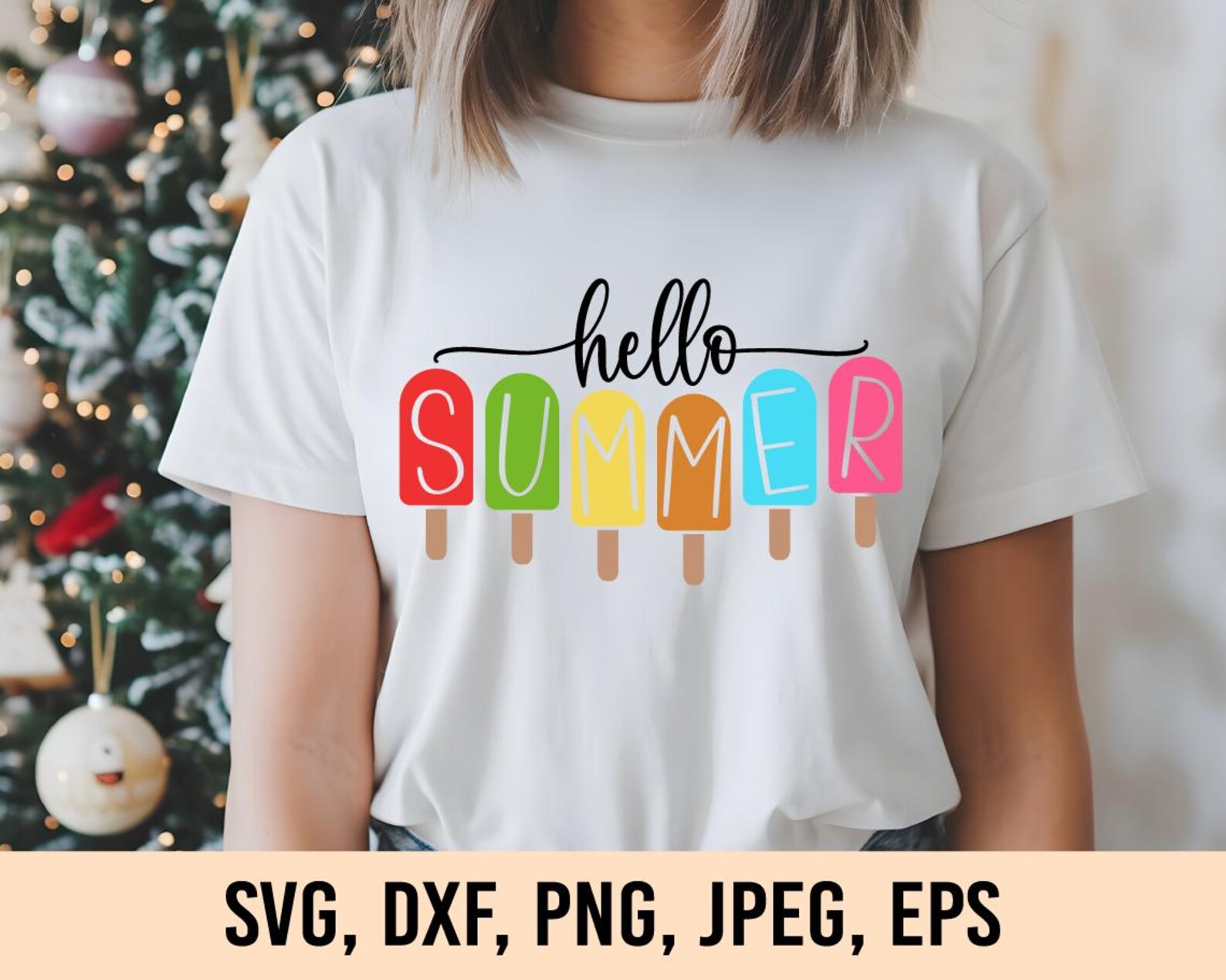 Hello Summer Svg, Hello Summer Popsicle Svg, Hello Summer Cut File ...