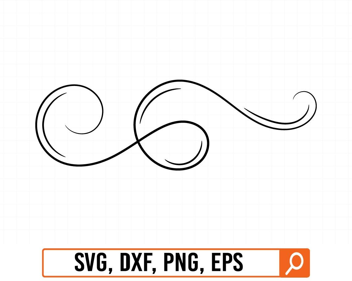 Swirl Bundle, Swirl Dxf, Flourish Svg, Swoosh Svg, Swoosh Dxf, Swirl ...