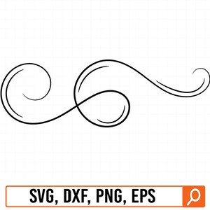 Swirl Bundle, Swirl Dxf, Flourish Svg, Swoosh Svg, Swoosh Dxf, Swirl ...