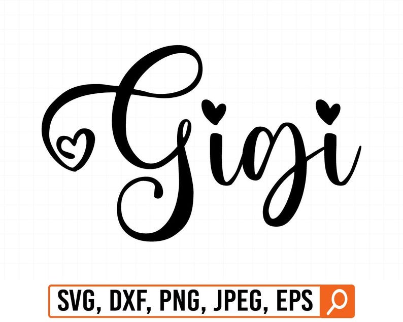 Gigi Svg, Gigi Svg File, Gigi Dxf, Gigi Png, Gigi Jpeg, Gigi Cut File ...