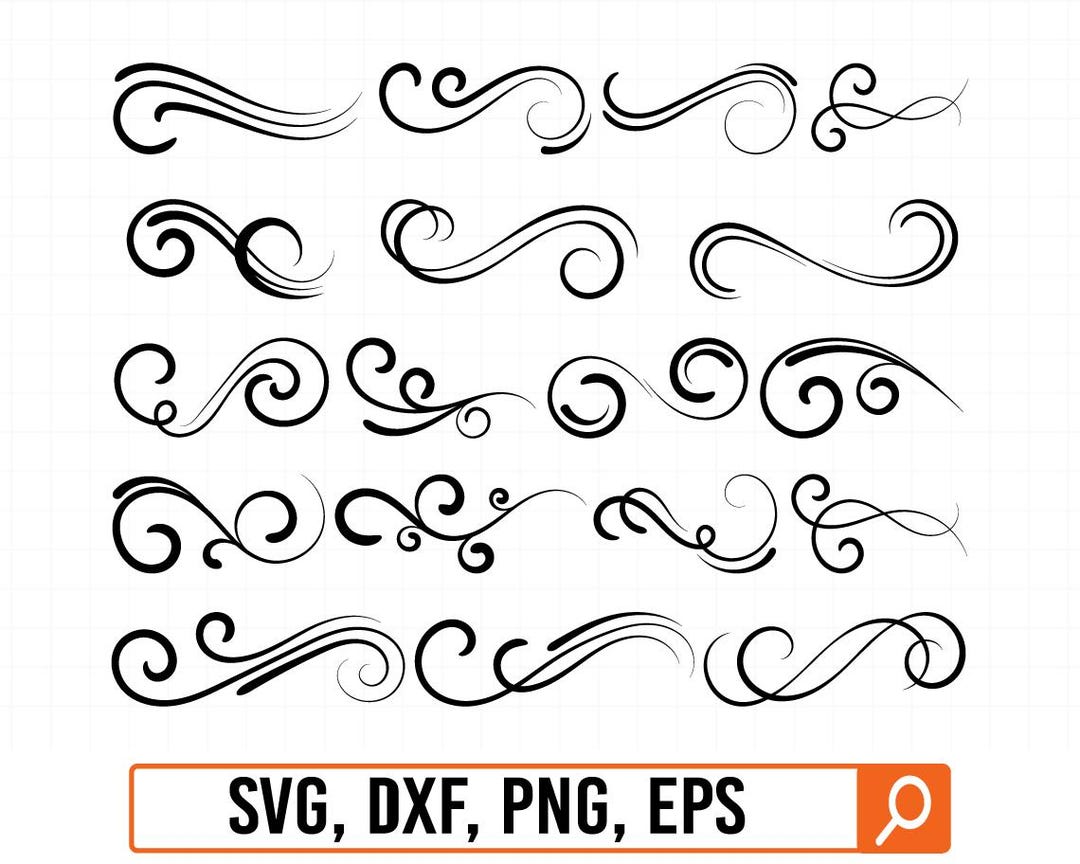 Swoosh Bundle Svg, Swish Bundle Svg, Swash Underline Svg, Swirls Svg ...