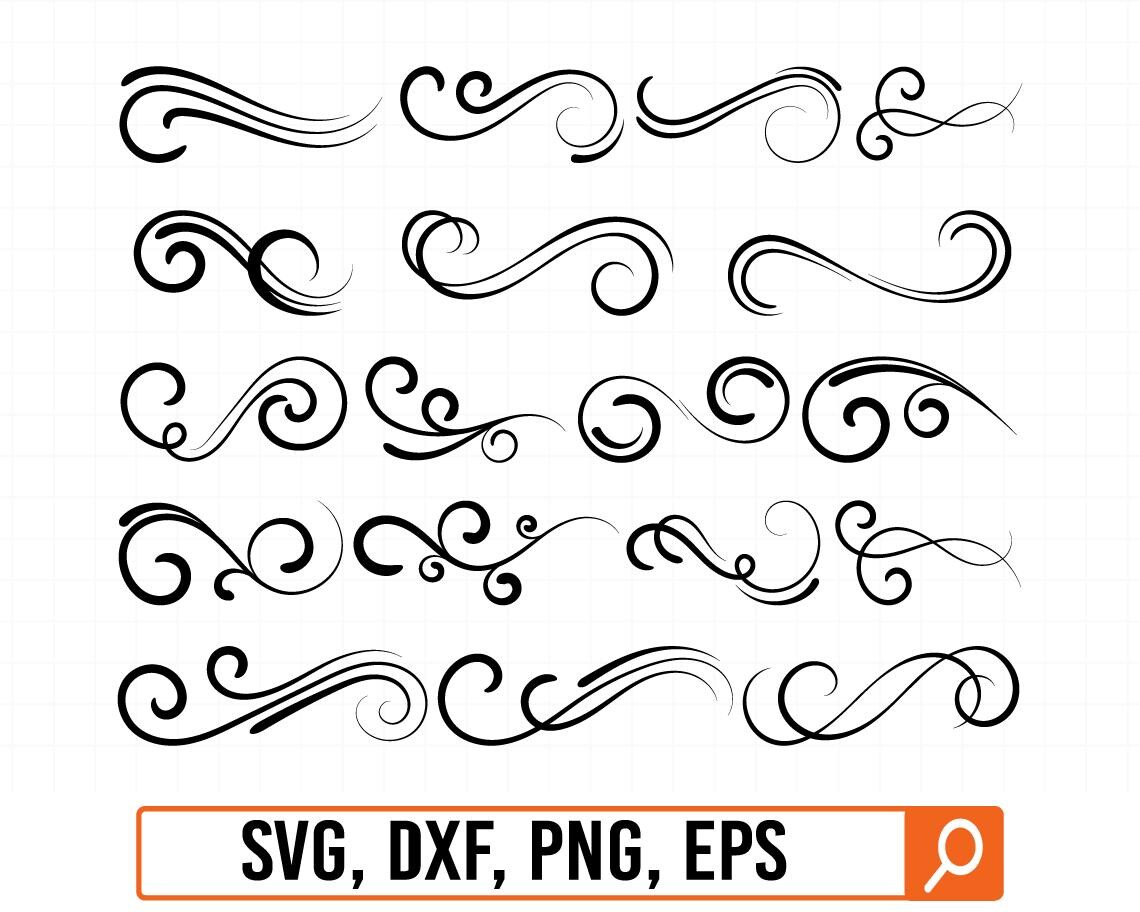 Swoosh Bundle Svg, Swish Bundle Svg, Swash Underline Svg, Swirls Svg ...